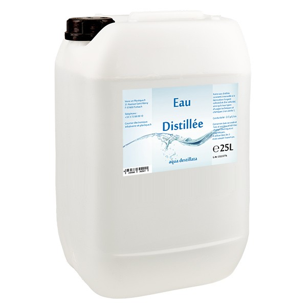 25 Liter Destilliertes Wasser - Aqua destillata im Premium-Kanister