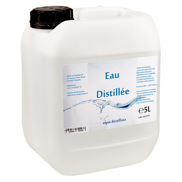 5 Liter Destilliertes Wasser - Aqua destillata im Premium-Kanister